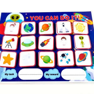 Space Reward Chart, Printable Behavior Chart, Responsibility Chart ...