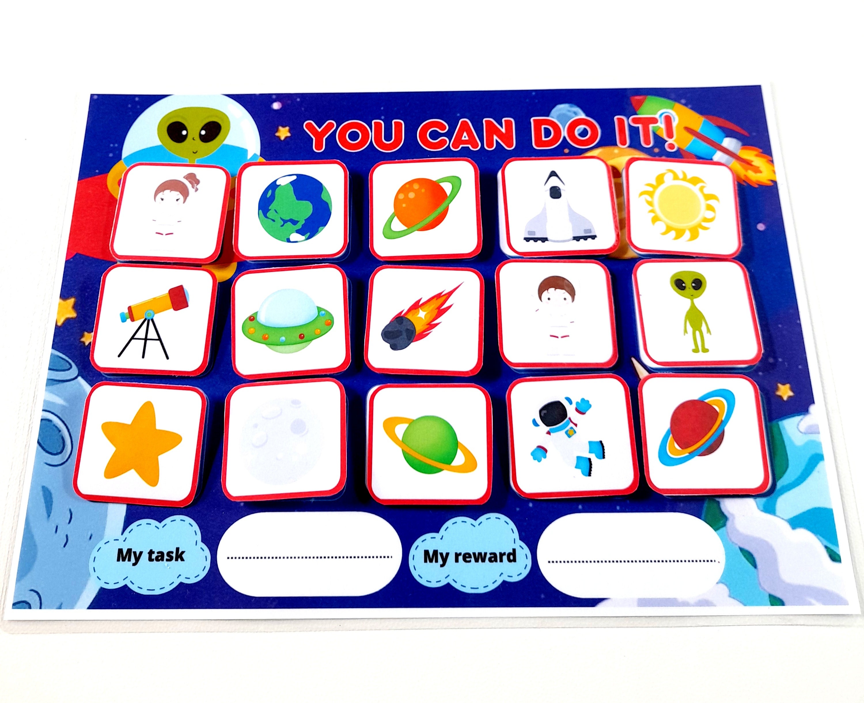 Space Reward Chart Printable Behavior Chart Responsibility - Etsy