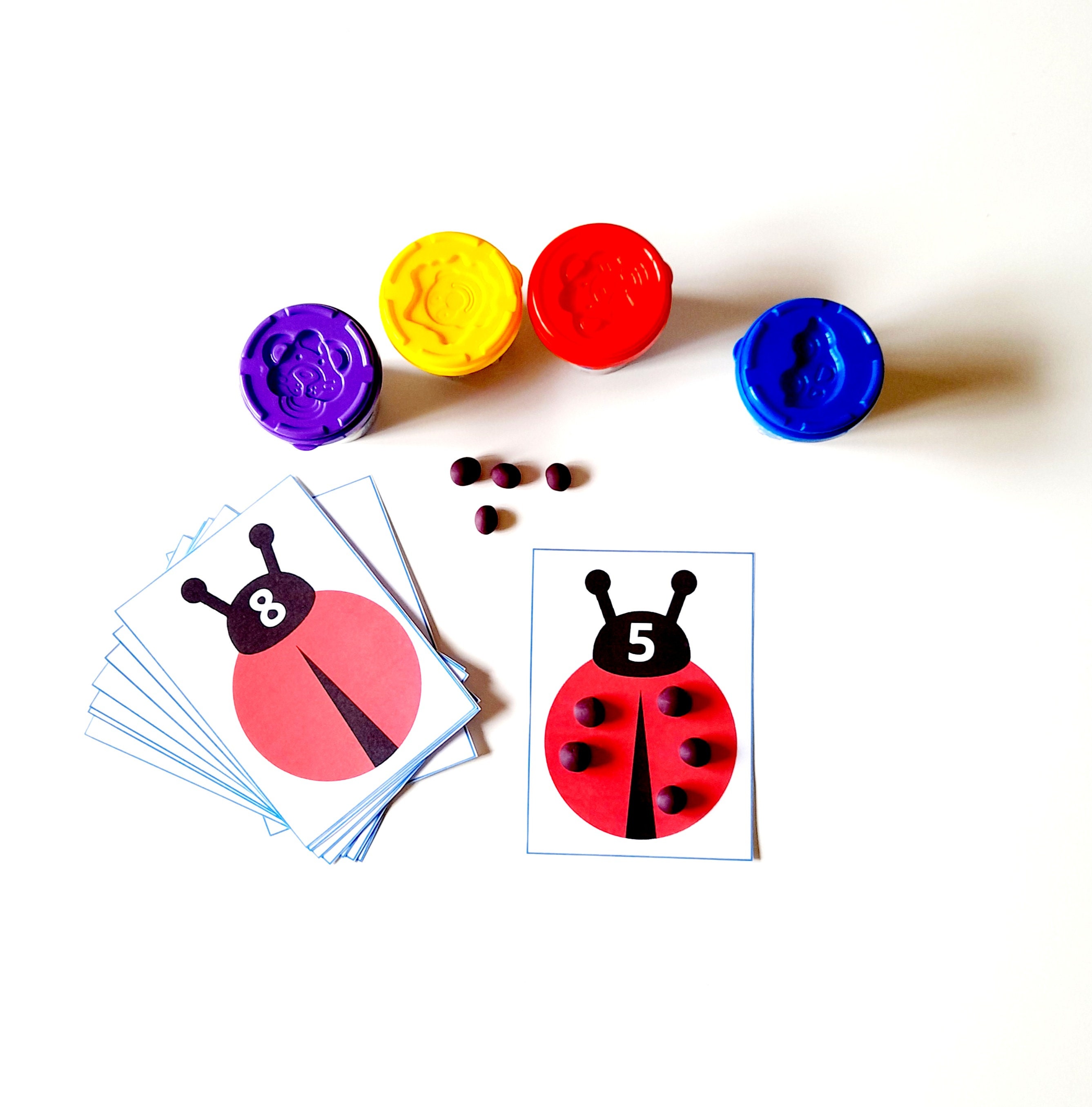 Play Dough Activity Mats, to Count 1 to 10, Kindergarten Worksheets ...
