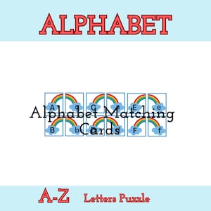 Alphabet Matching Cards, Alphabet Matching Game, Beginning Sounds ...