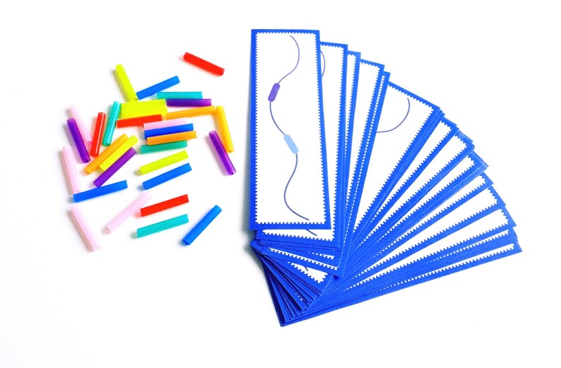 Straw Threading Repeating Pattern Activity and Fine Motor - Etsy