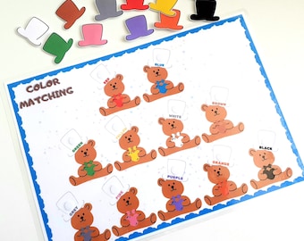 Shape Matching Game, Fine Motor Skills - Etsy