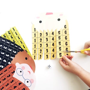 Hair Scissor Skills Activity, Learn Numbers, Cut Activity Worksheets ...