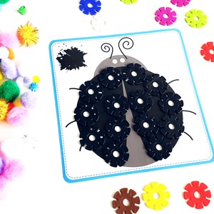 Ladybug Color Sorting, Sorting Color, Fine Motor Skills, Home School ...