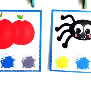 Color Matching Printable, Fine Motor Activity - Etsy