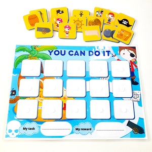 Pirate Reward Chart, Printable Behaviour Chart, Responsibility Chart ...