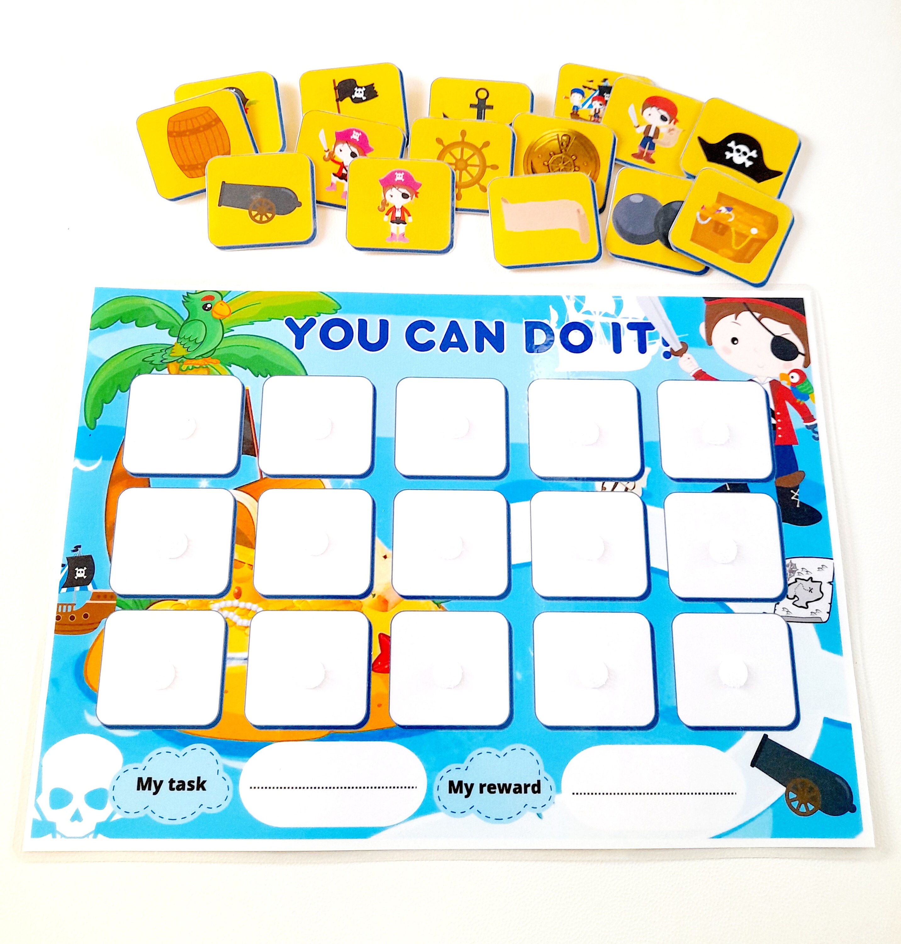 Pirate Reward Chart Printable Behaviour Chart Responsibility - Etsy