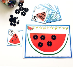 Watermelon Seed Counting Activity for Toddlers and Preschoolers, Learn ...