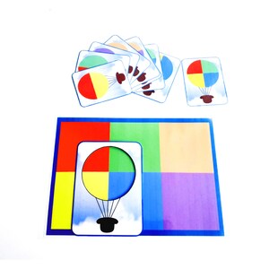 Hands on Montessori Activity, Color Matching Game, Fine Motor Skills ...