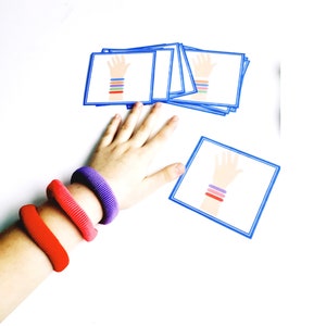 Pattern Activity With Hair Ties, Fine Motor Skills, Homeschool ...