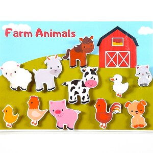 Animal Matching Game, Farm Animal Matching , Memory Game, Printable ...