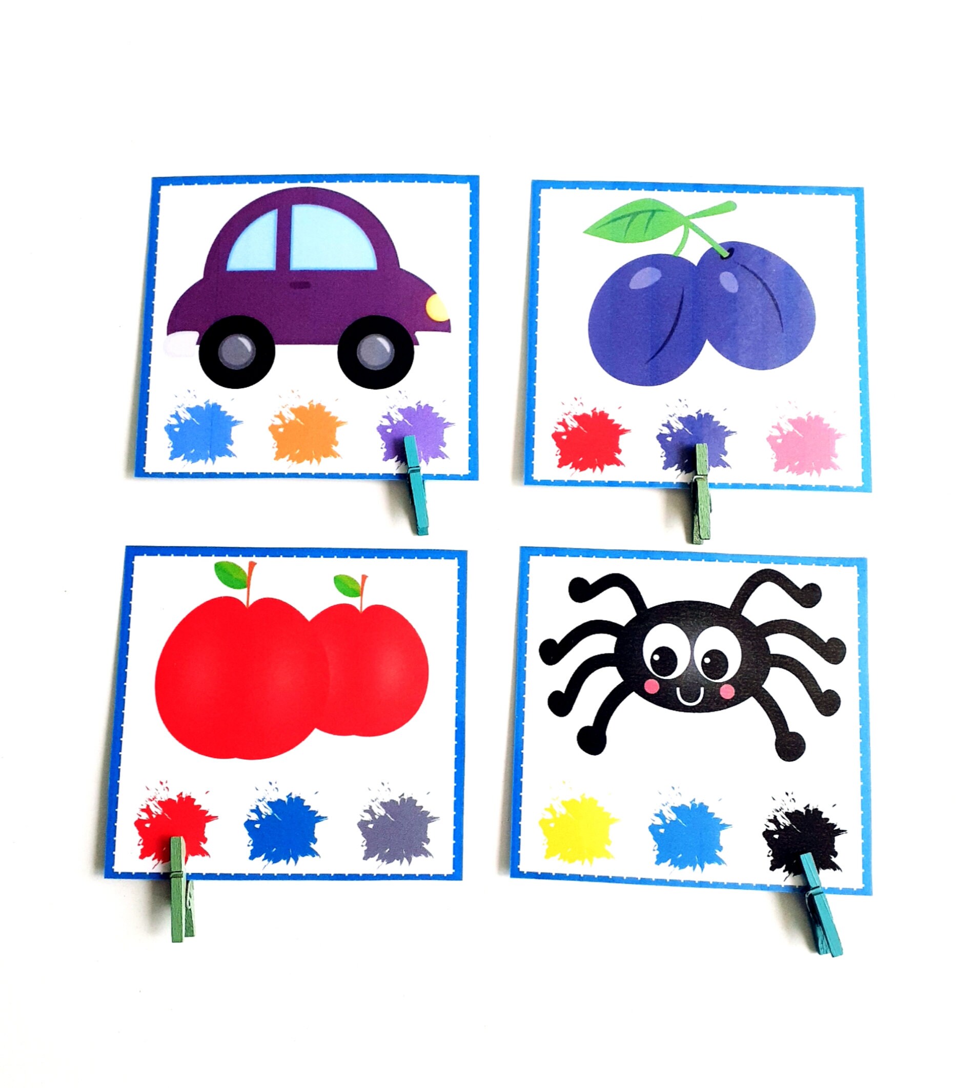 Color Matching Printable, Fine Motor Activity - Etsy