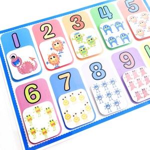 Monster Counting Activity, Numbers 1 to 10 Count, Preschool Counting ...