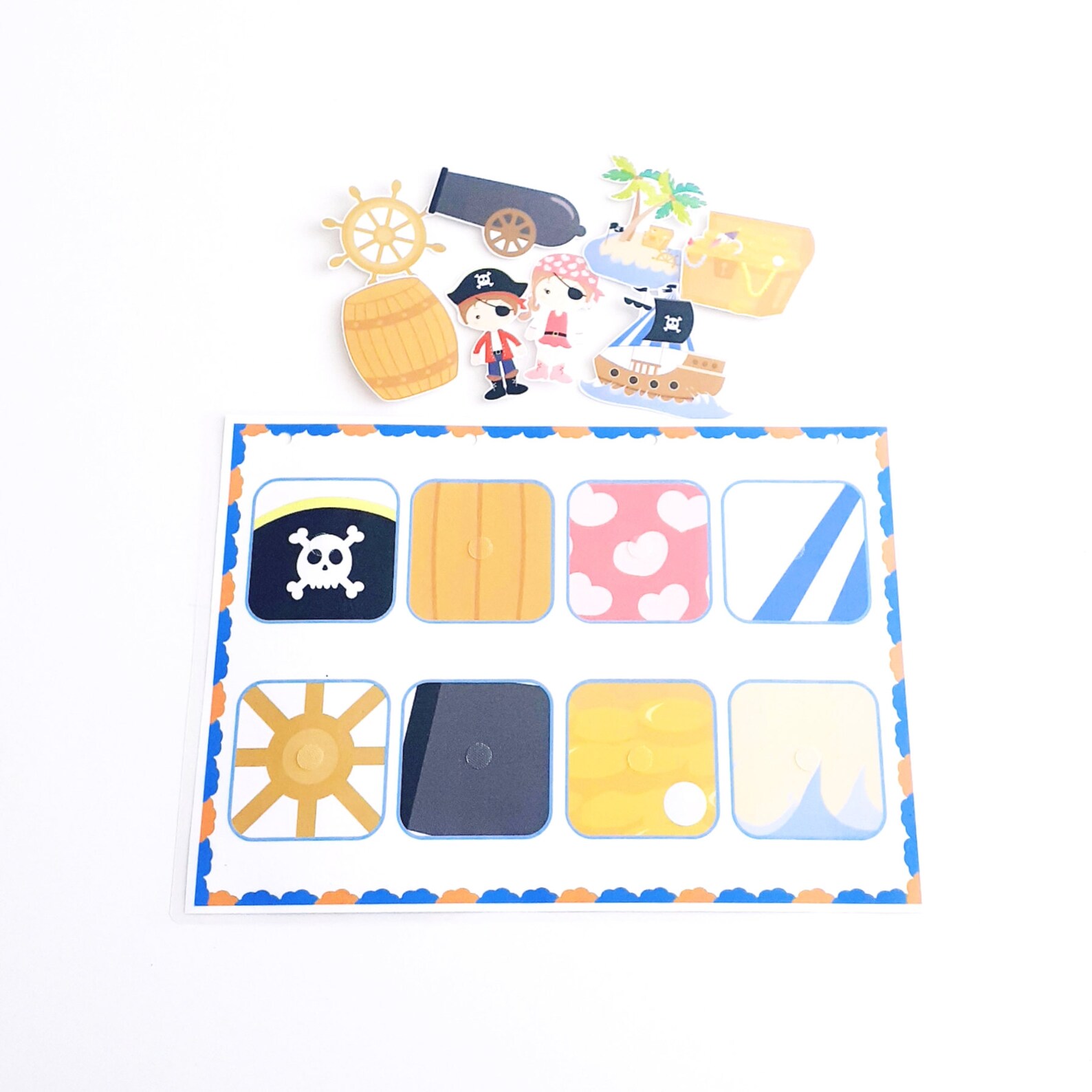 Pirate Matching Game Fine Motor Skills - Etsy