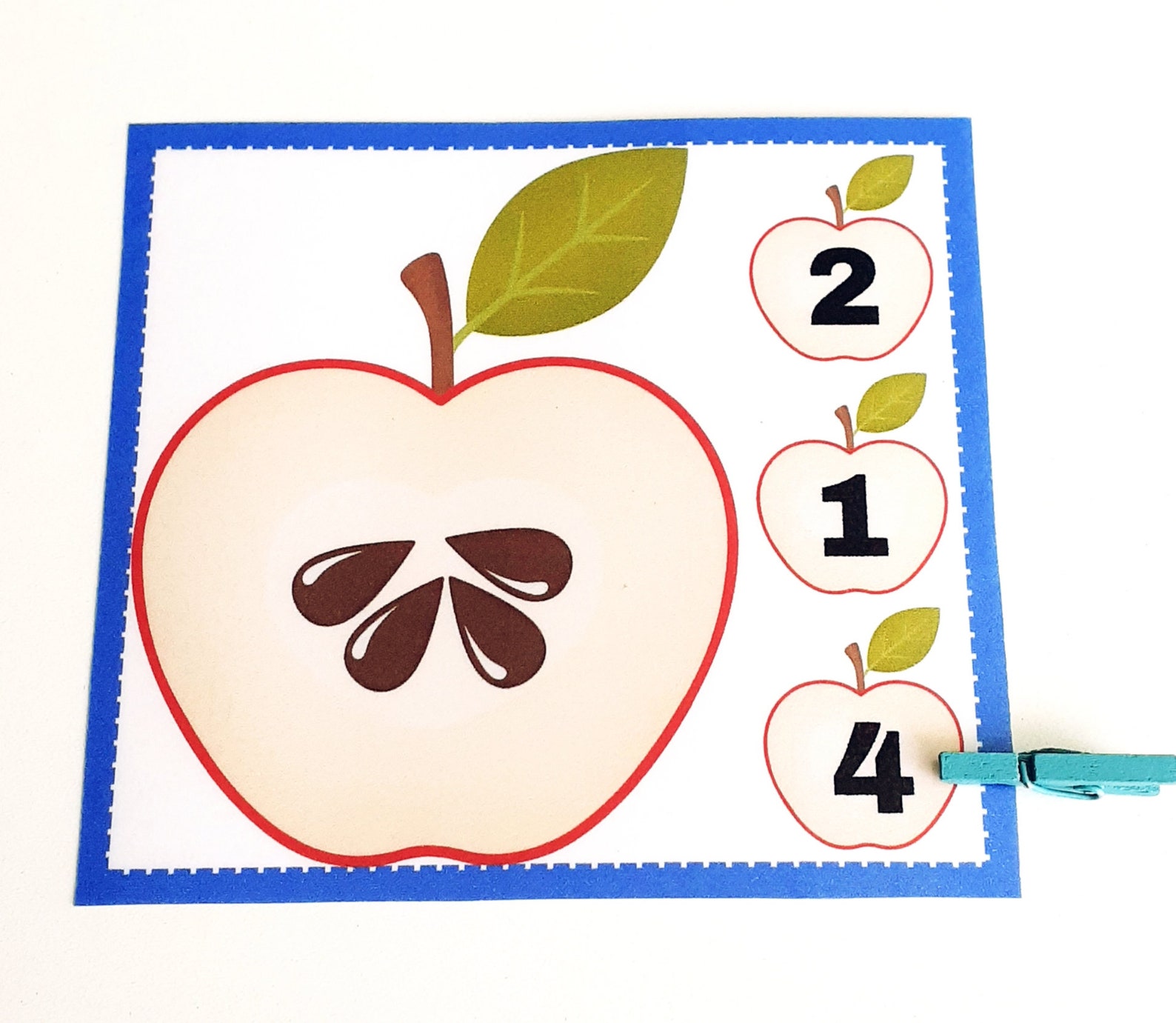 Counting Clips Cards, Counting Activity, Kindergarten Worksheets Math ...