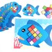 Fish Pattern Activity, Pattern Strips, Color Matching Game, Preschool ...