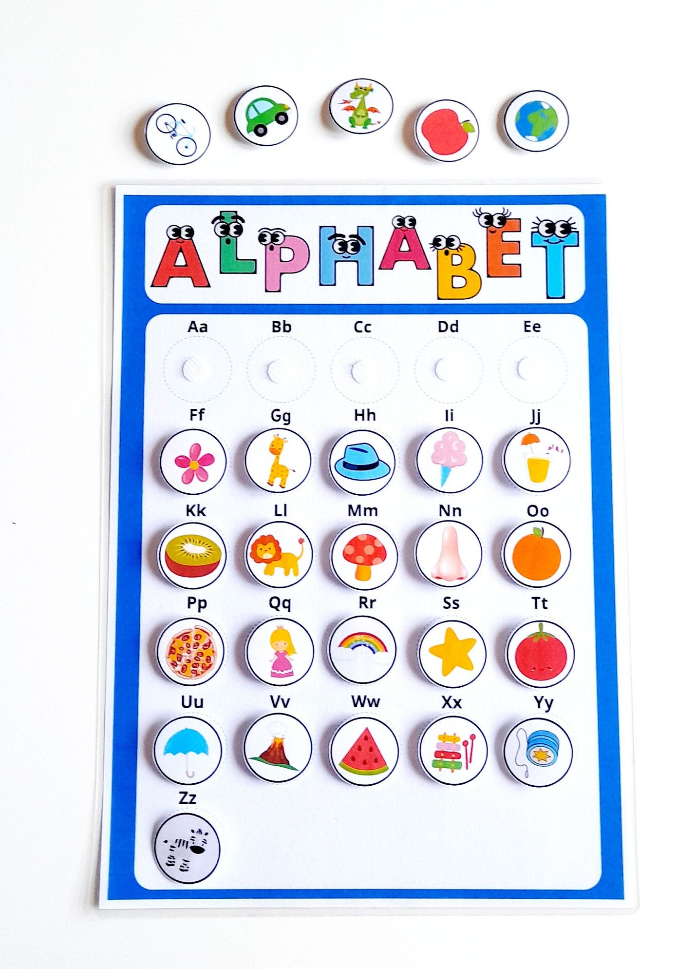 Beginning Sound Worksheet, Phonics Activity , Alphabet Game, Alphabet ...