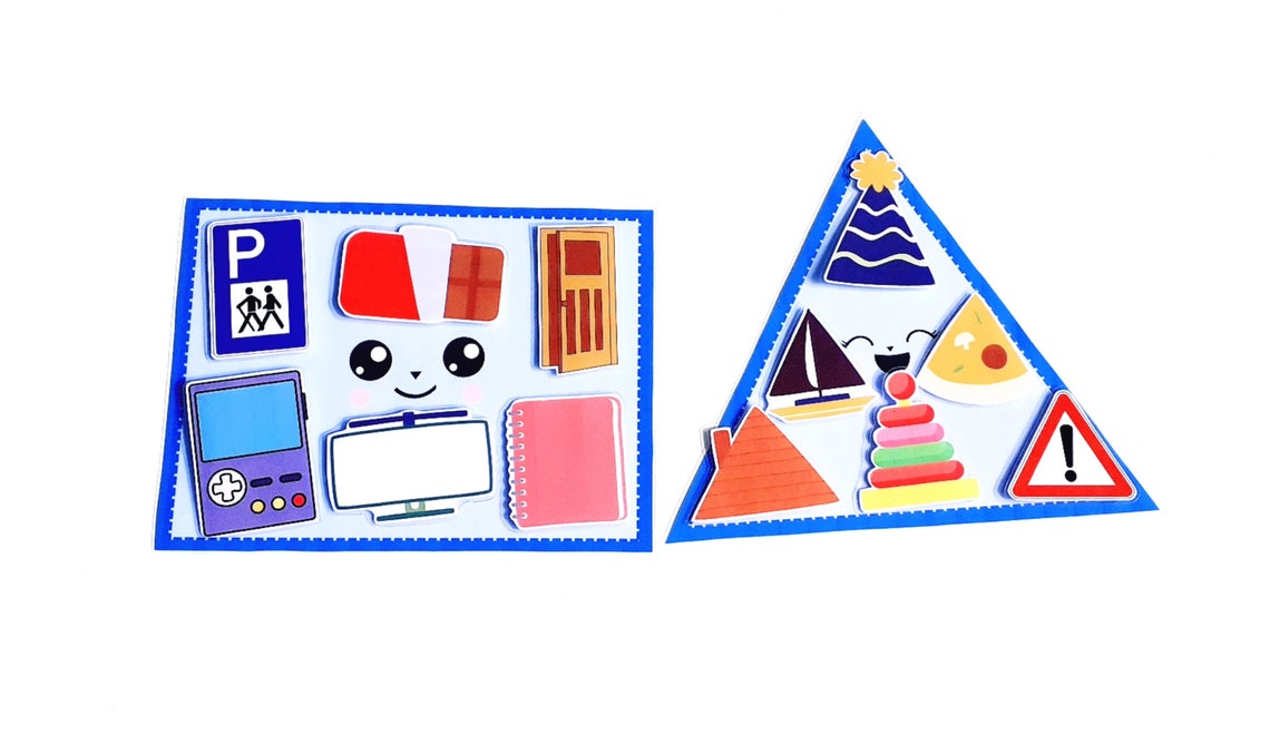 Shape Matching Game Fine Motor Skills - Etsy