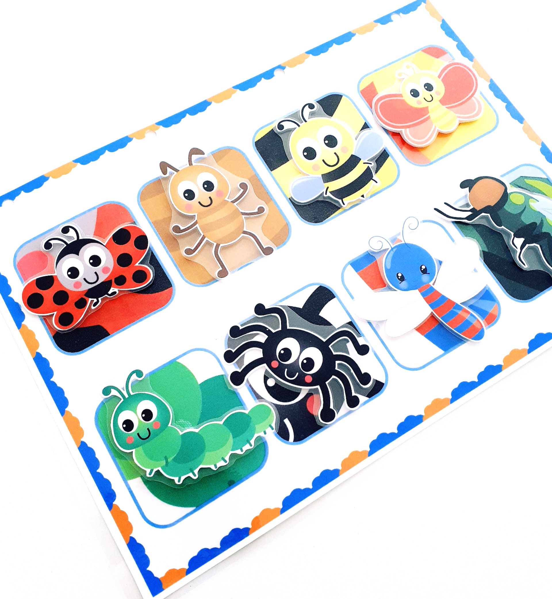 Bug Matching Game, Bug Matching , Animal Matching Activity, Printable ...
