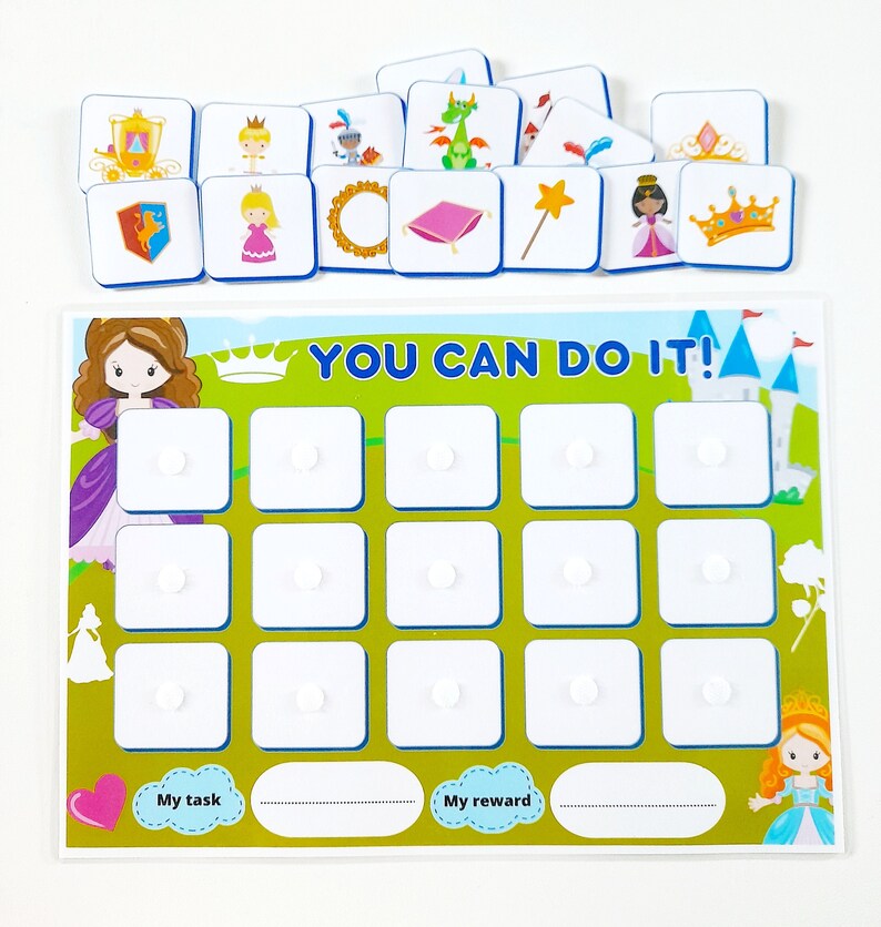 Princess Reward Chart Printable Behavior Chart - Etsy