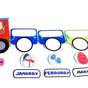 Months of the Year and Seasons , Fine Motor Activity - Etsy
