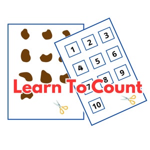 Giraffe Counting Activity Numbers 1 to 10 Count for Kids - Etsy