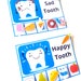 Sad and Happy Tooth, Dental Health Printable Worksheet for Toddlers ...