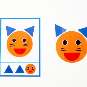 Puzzle Activity With Shapes and Pattern Activity for Toddlers - Etsy
