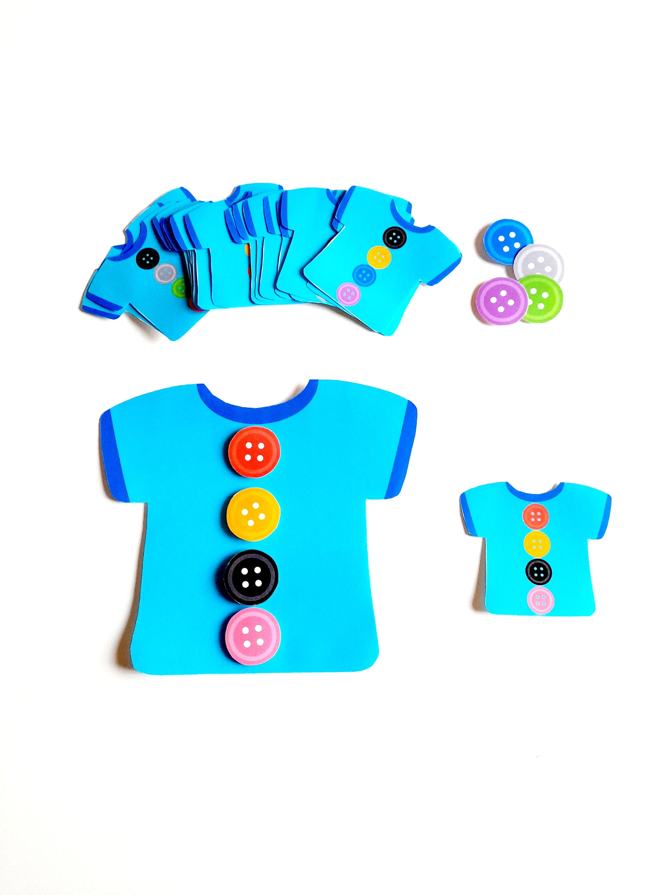 Printable Pattern Activity With Buttons - Etsy