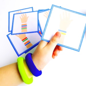 Pattern Activity With Hair Ties, Fine Motor Skills, Homeschool ...