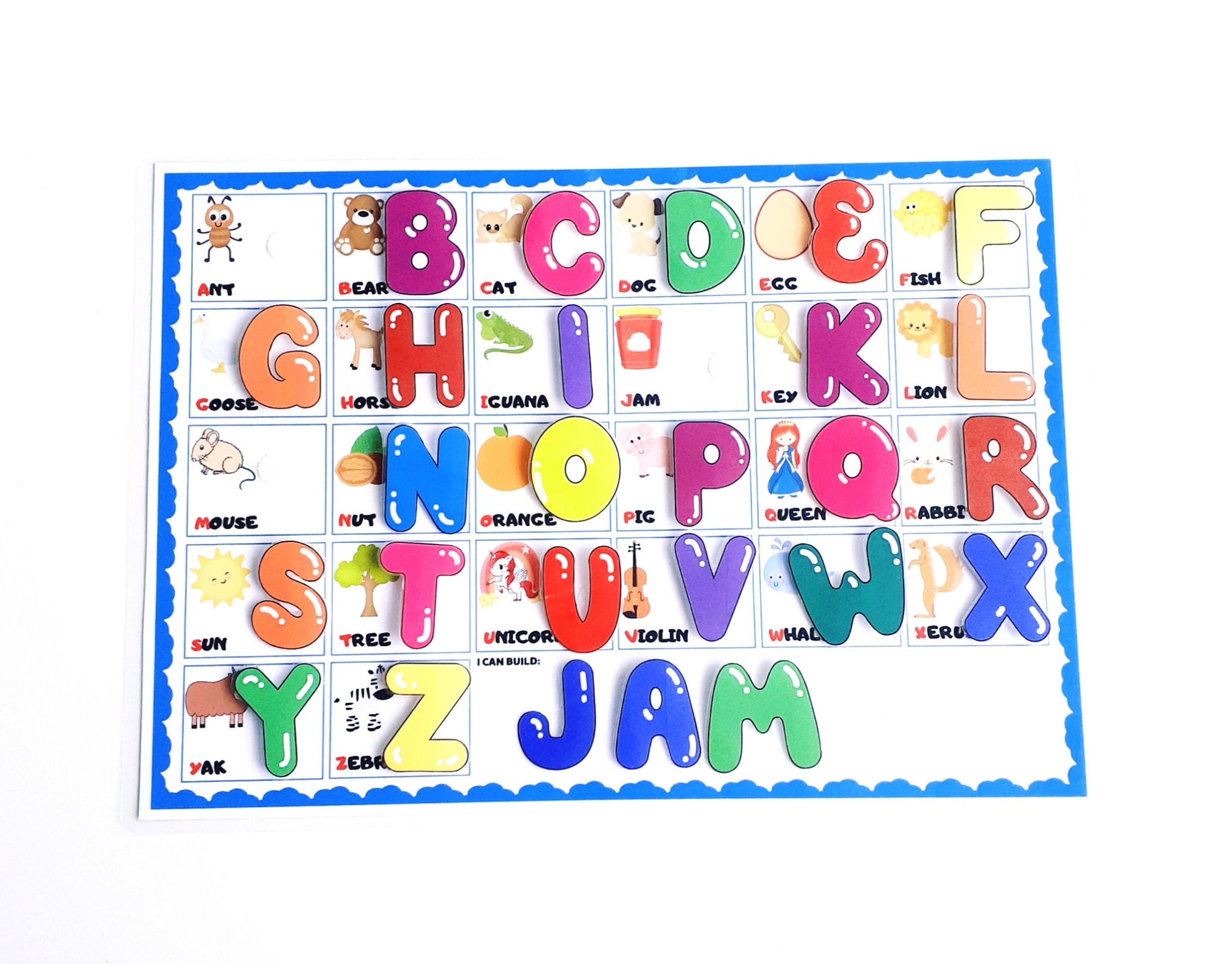Beginning Sound Worksheet , Alphabet Matching Game - Etsy