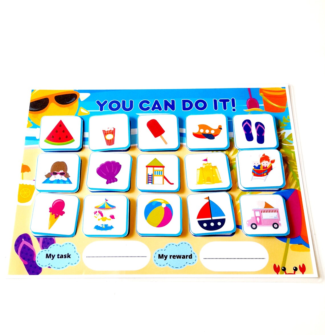 Summer Reward Chart Printable Behavior Chart Responsibility - Etsy