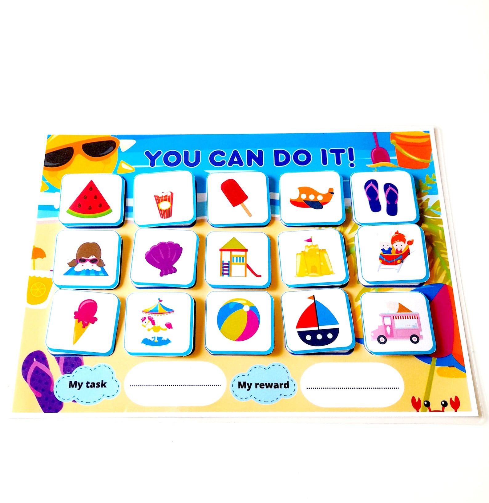 Summer Reward Chart Printable Behavior Chart Responsibility - Etsy