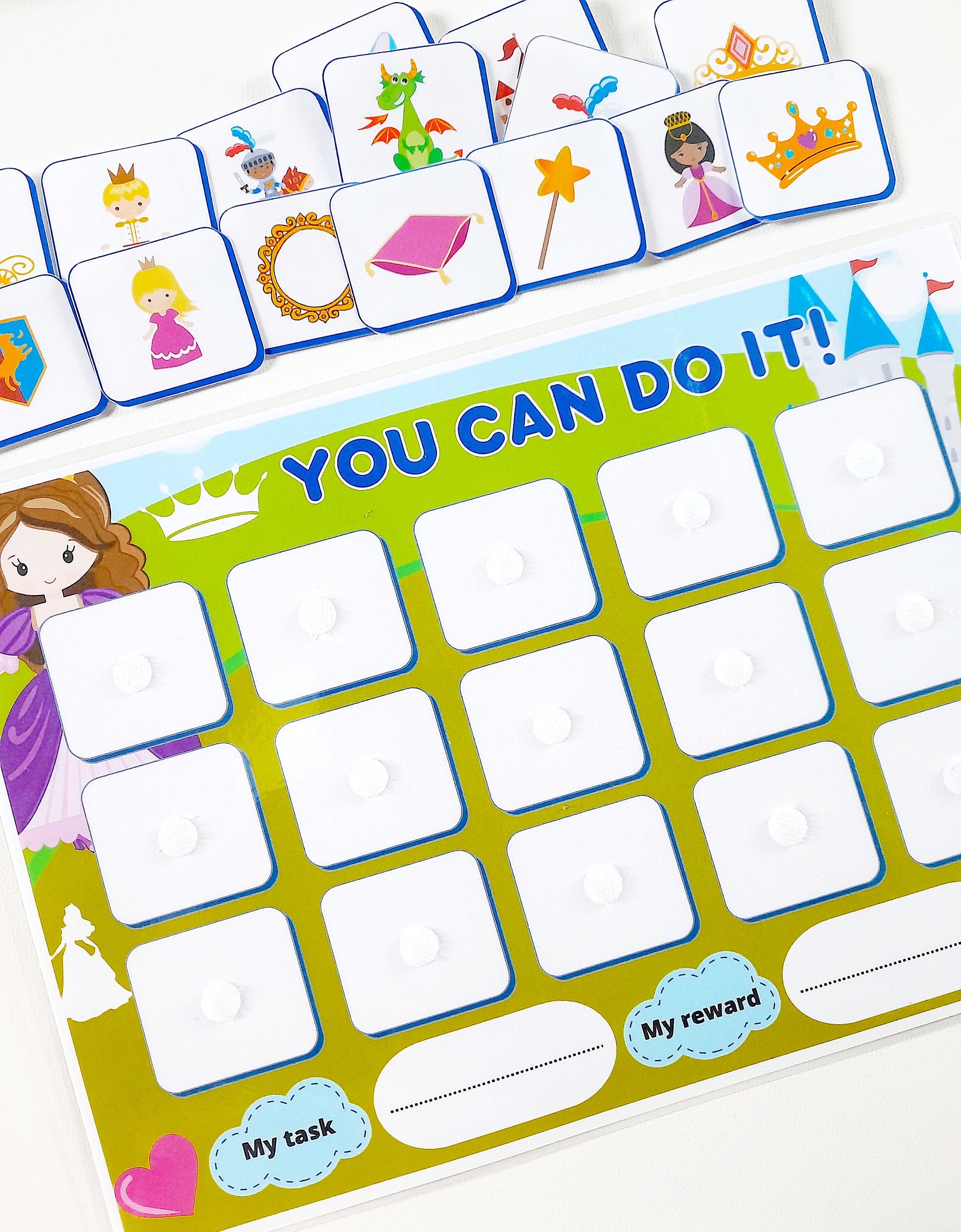 Princess Reward Chart Printable Behavior Chart - Etsy