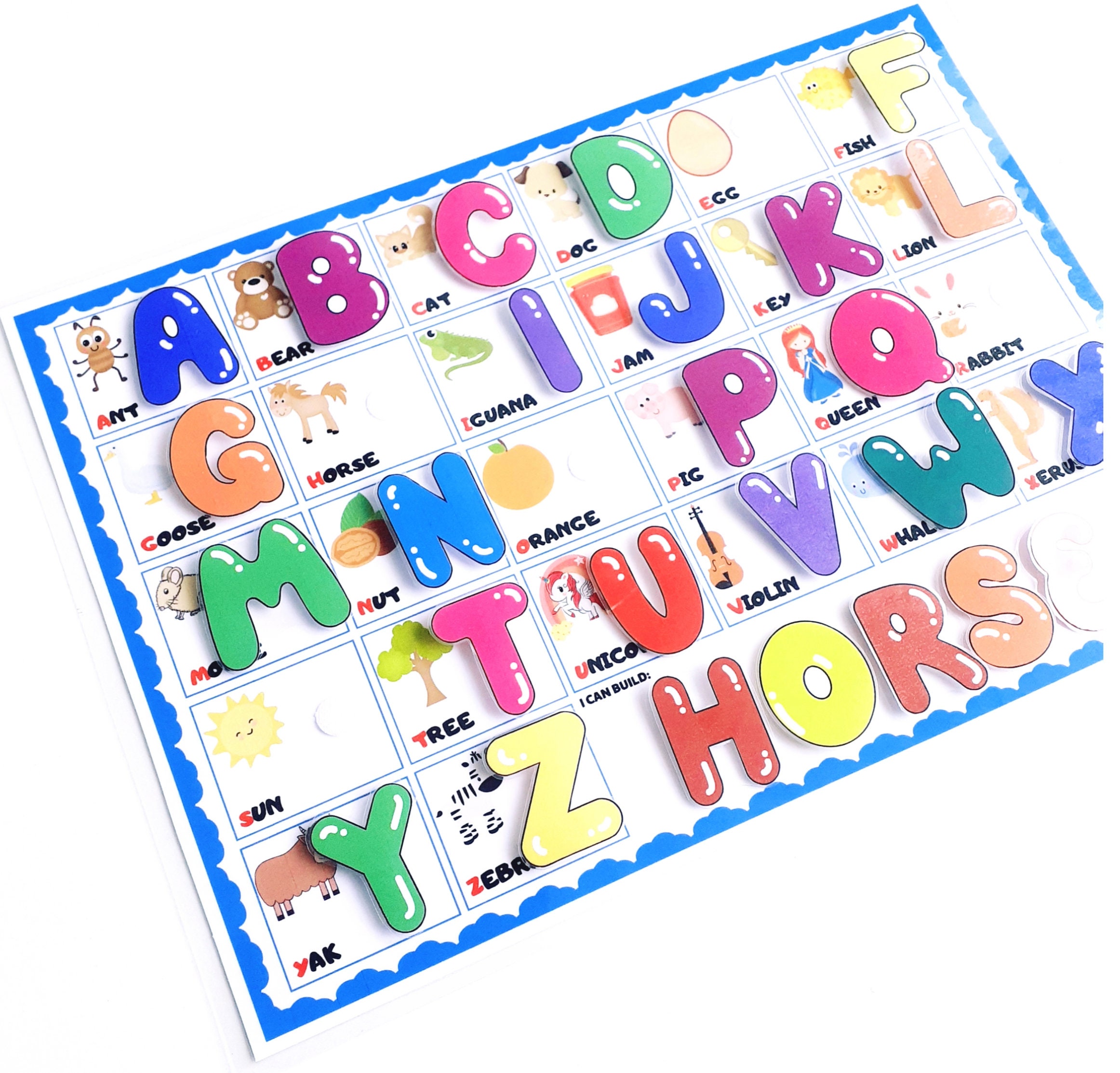 Beginning Sound Worksheet , Alphabet Matching Game - Etsy