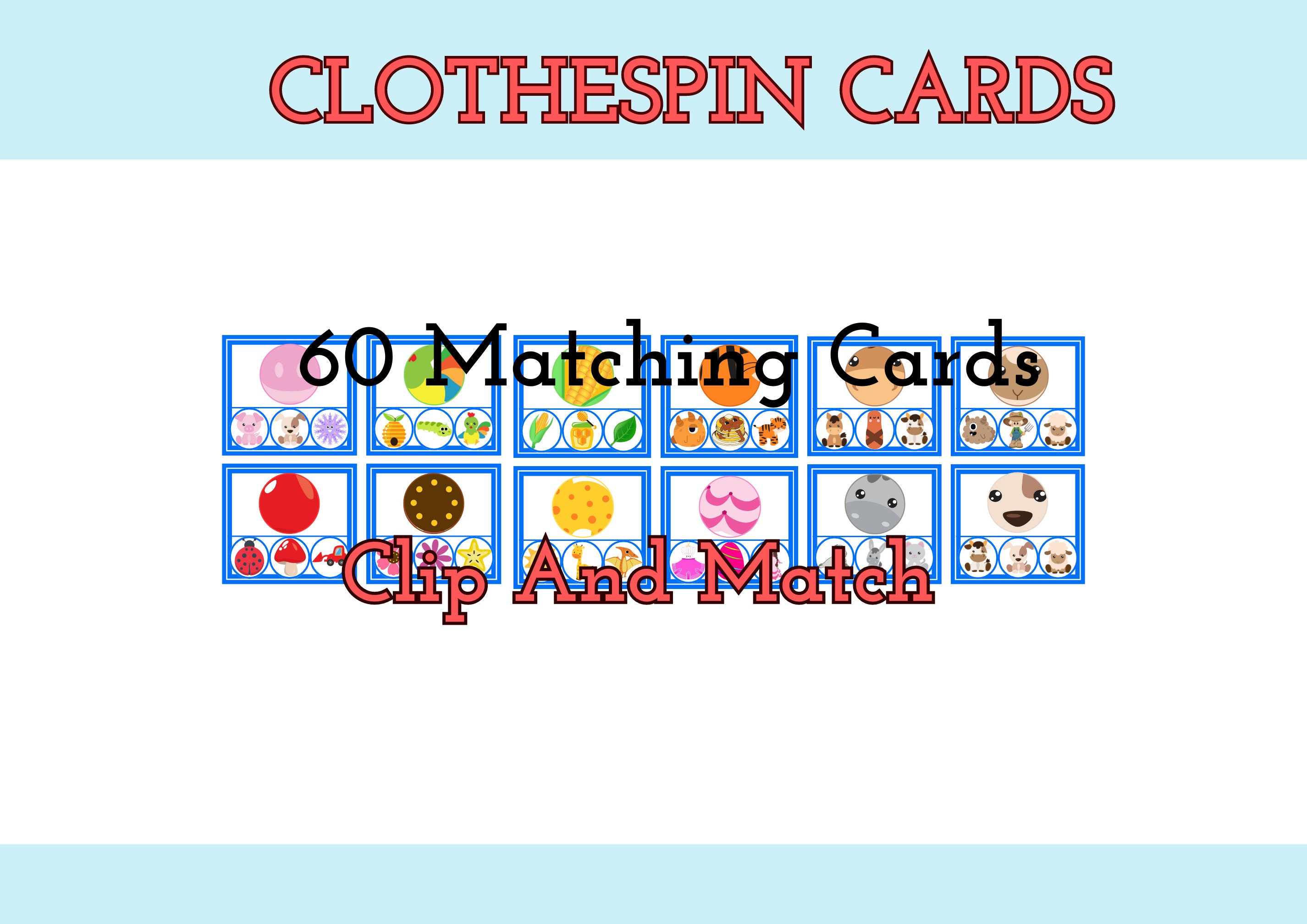 Pattern Matching Cards, Fine Motor Skills, Pattern Activity - Etsy