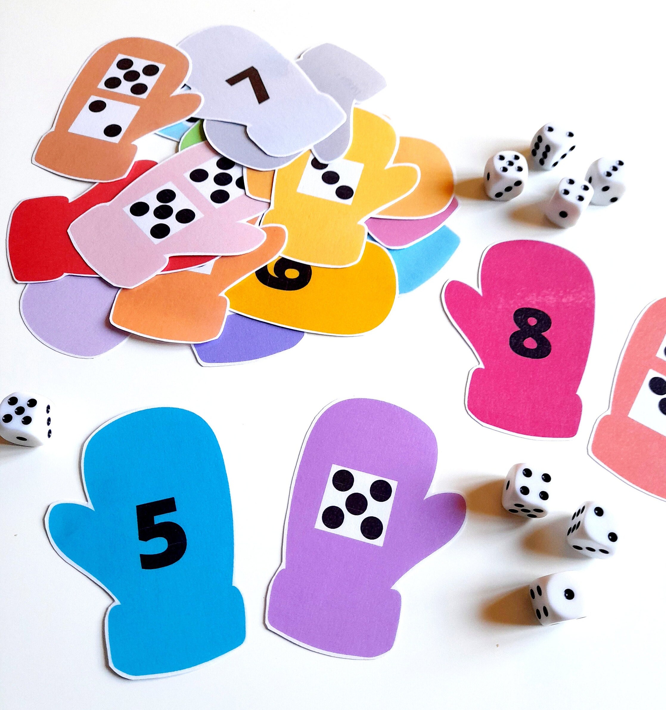 Mitten Counting Activity, Kindergarten Worksheets, Learn to Count 1 to ...