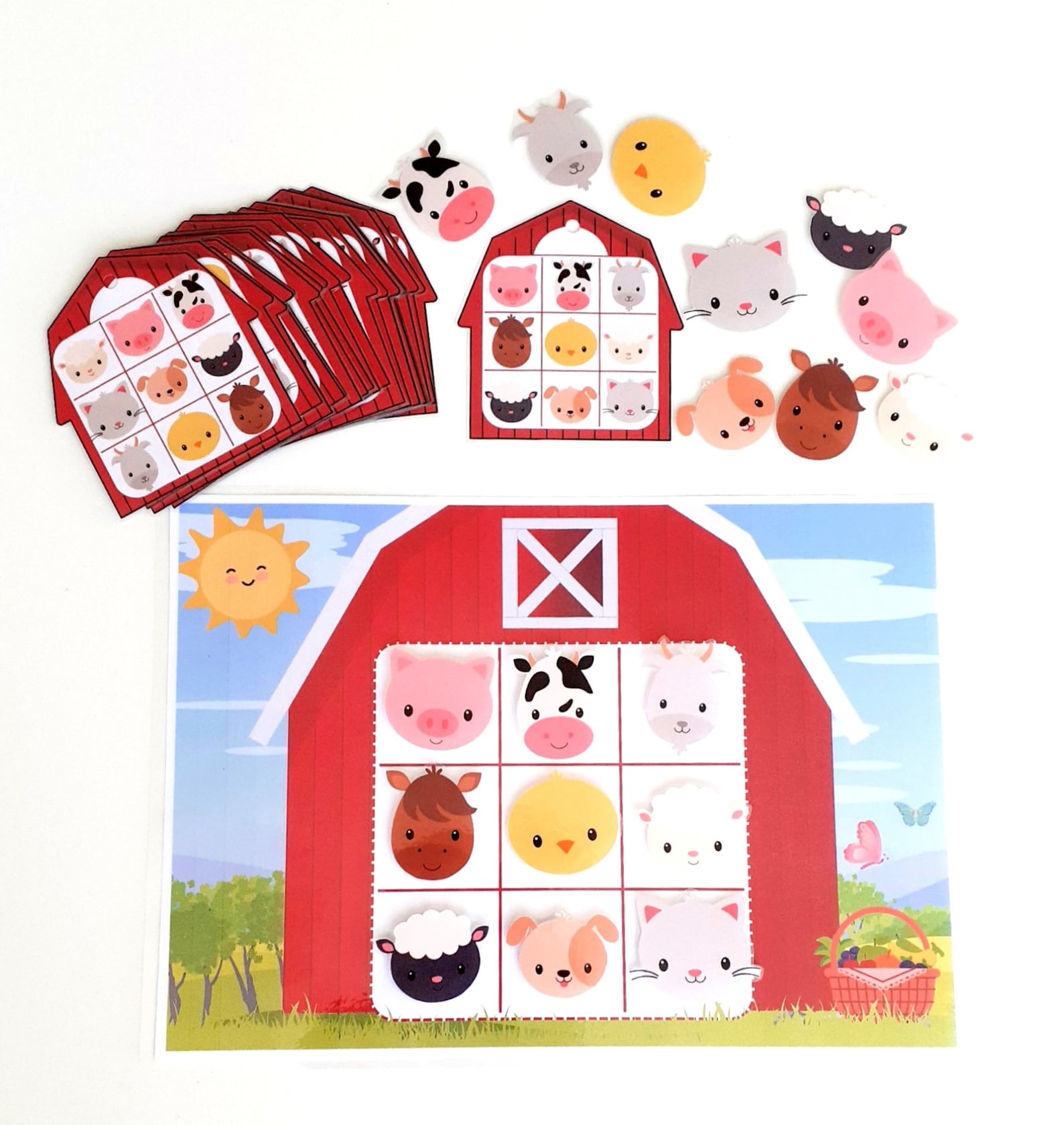 Animal Pattern Activity, Printable Animal Matching Game - Etsy