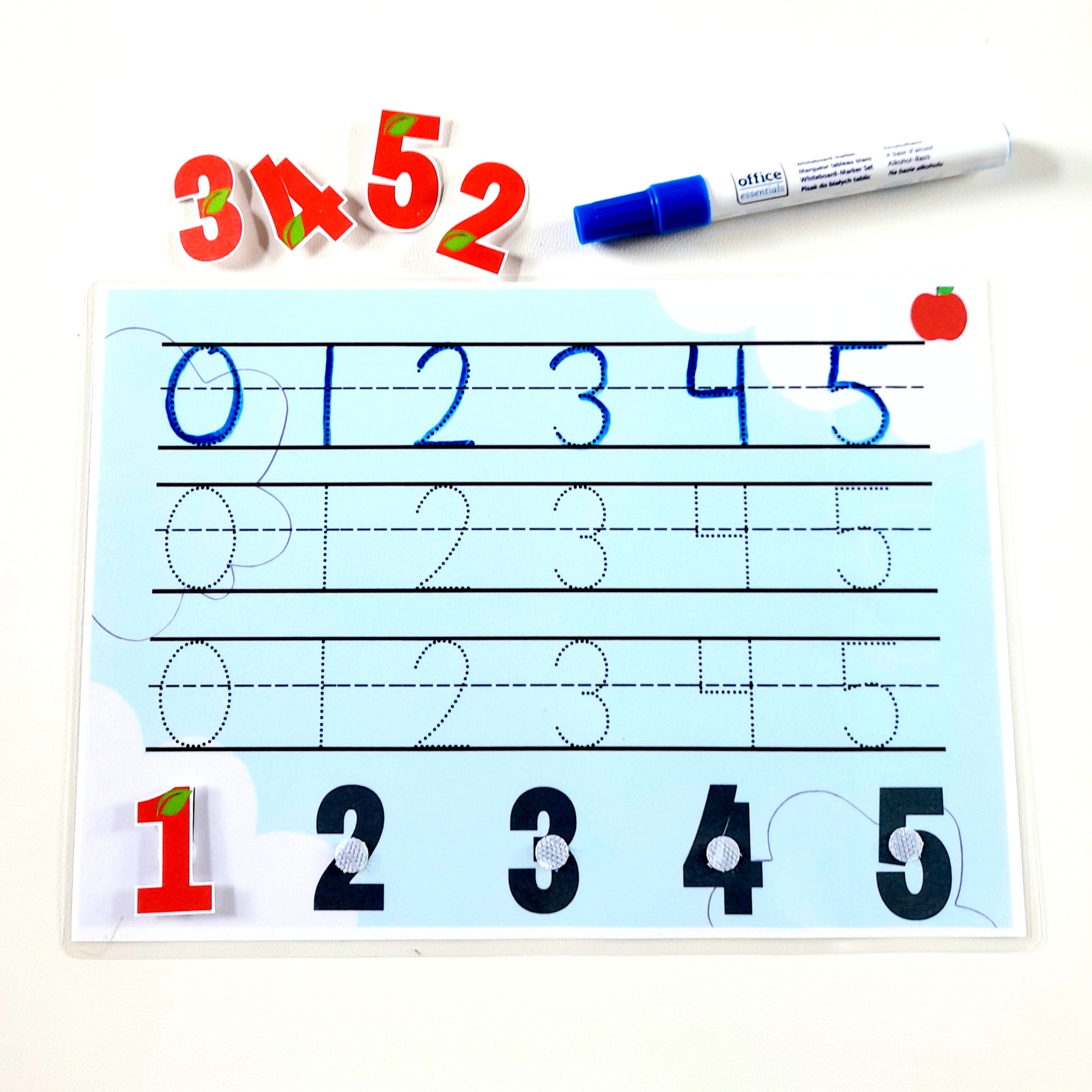 Apple Counting Activity, Preschool Counting, Kindergarten Worksheets ...