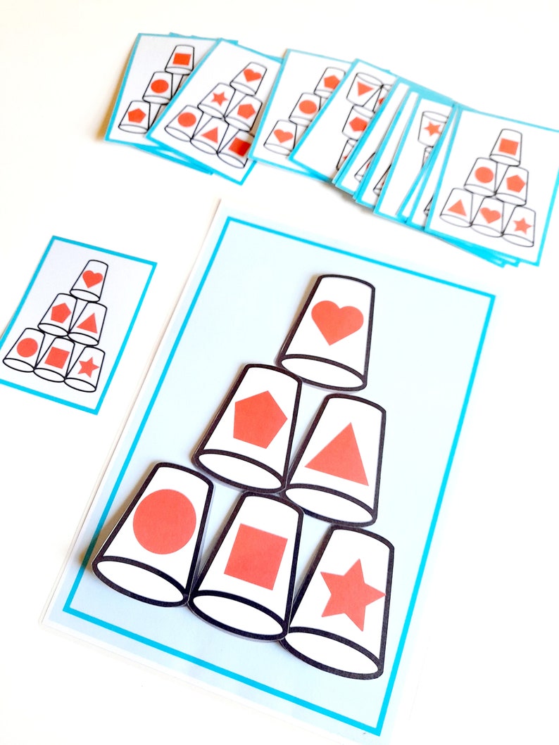 Printable Pattern Activity With Shapes - Etsy