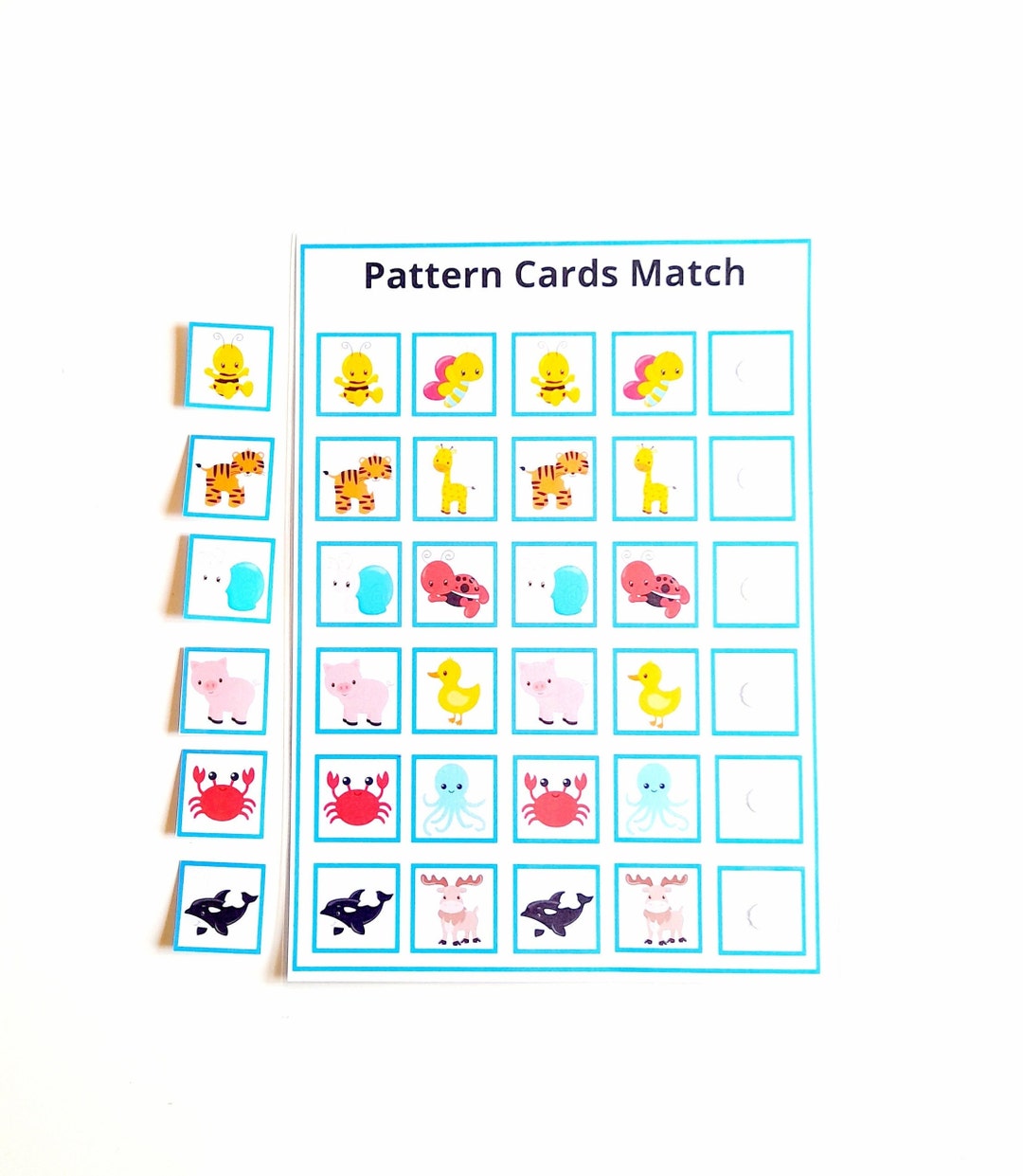 Pattern Activity and Fine Motor Skills for Toddlers - Etsy