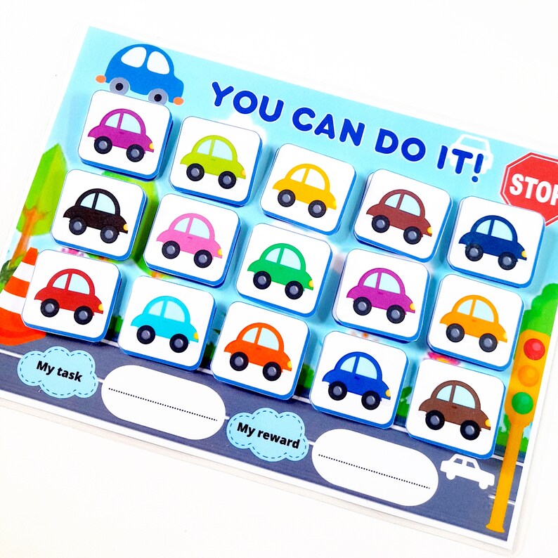 Car Reward Chart Printable Behaviour Chart Responsibility - Etsy