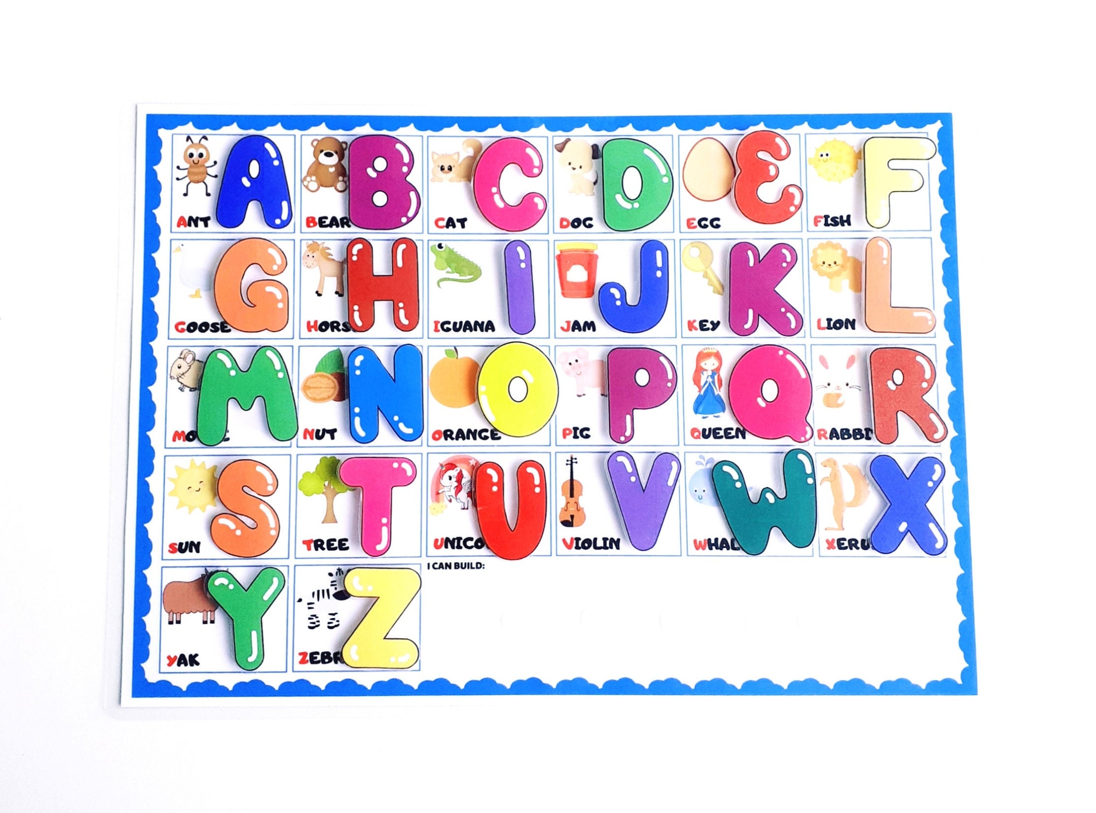 Beginning Sound Worksheet , Alphabet Matching Game - Etsy