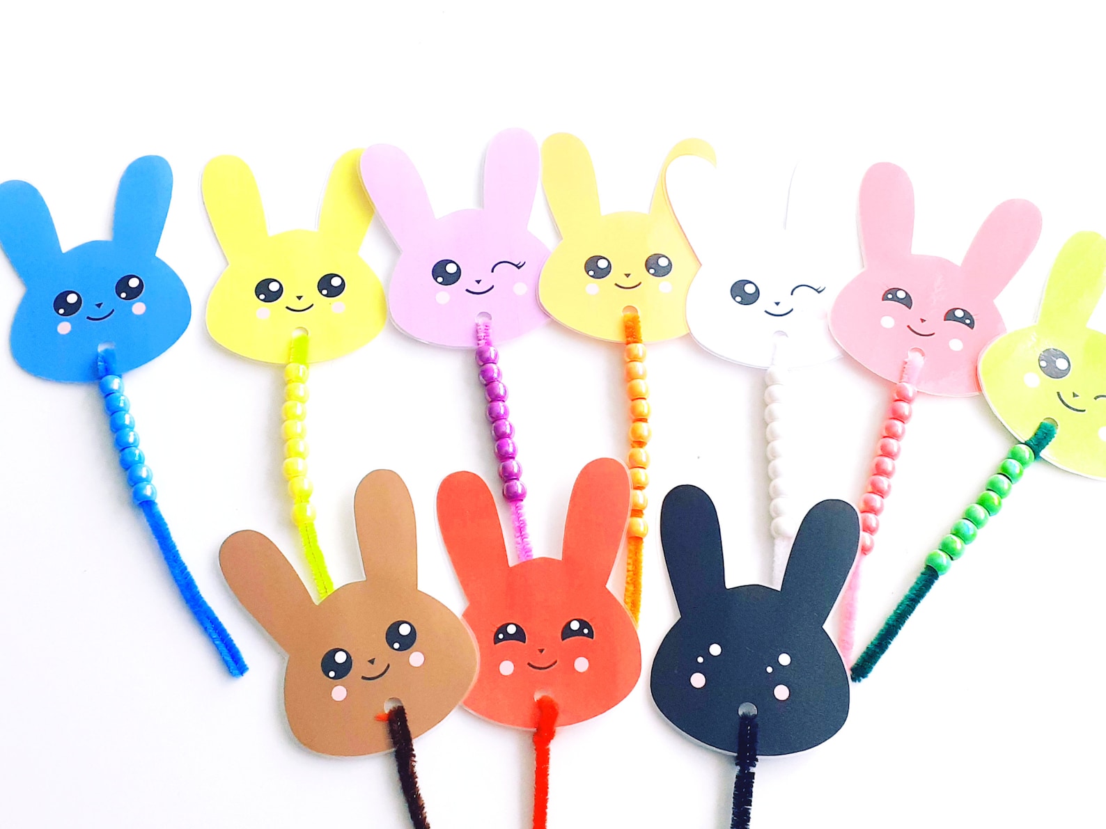 Color Sorting, Color Sorting Pipe Cleaner and Bead, Fine Motor Skills ...