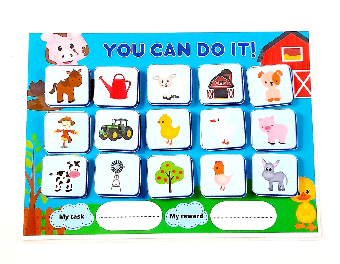 Farm Reward Chart, Printable Behaviour Chart, Responsibility Chart ...