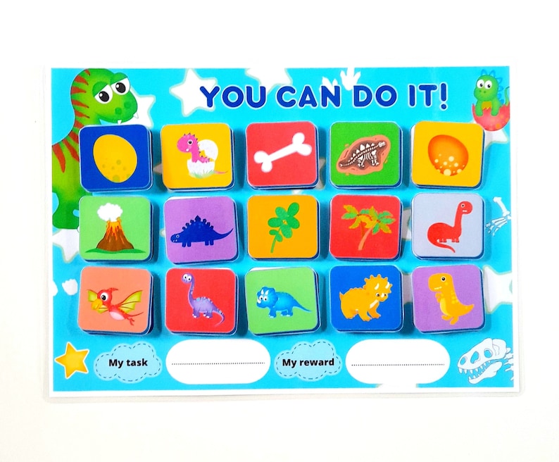 Dinosaur Reward Chart Printable Behavior Chart - Etsy