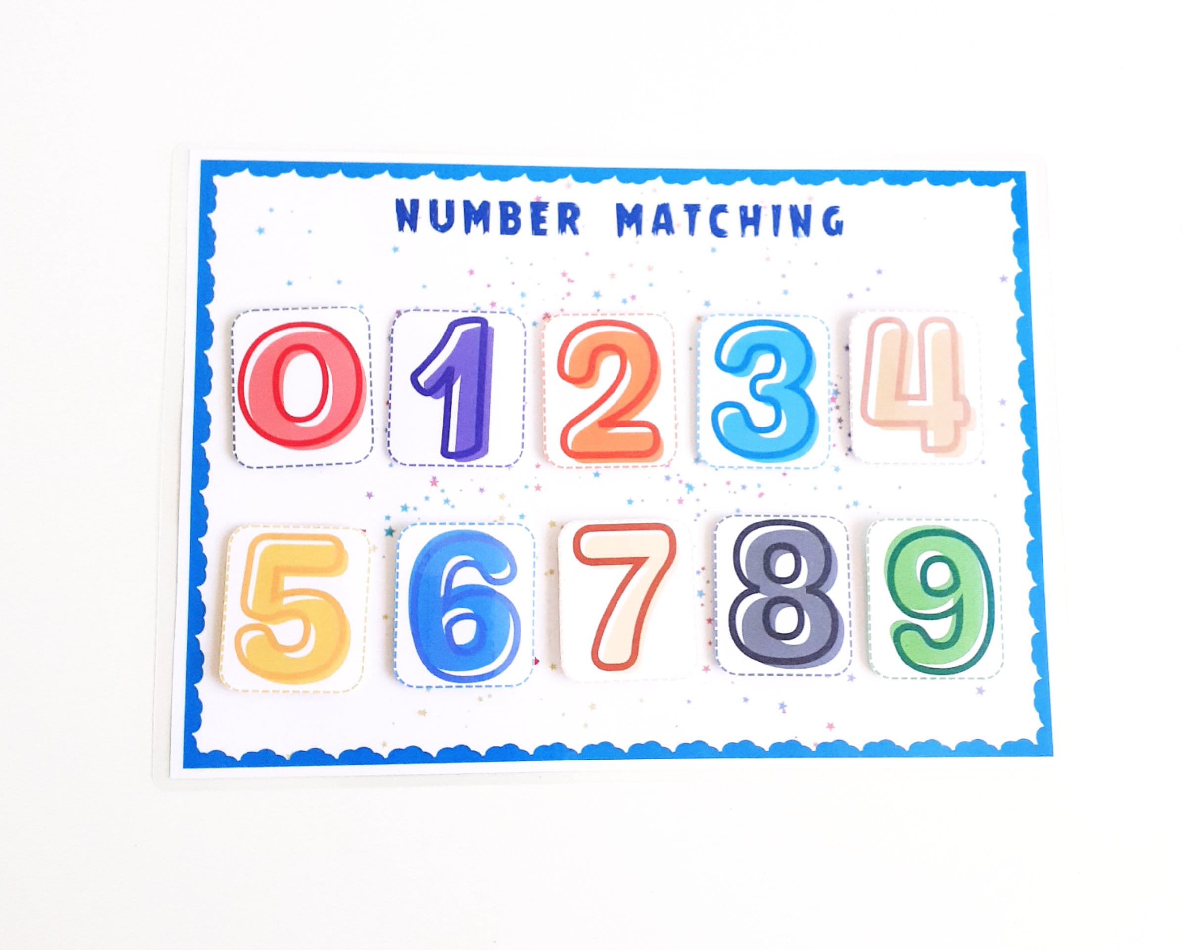Learn Numbers 1 to 10, Number Matching Game - Etsy
