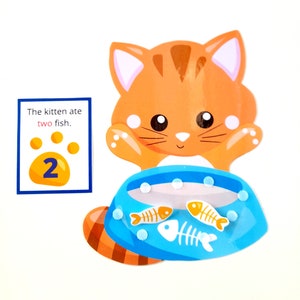 Kitten Counting Activity Numbers 1 to 10 Count for Kids - Etsy