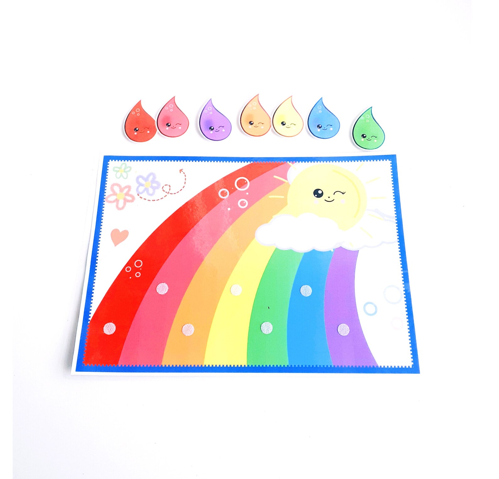 Rainbow Color Matching, Color Matching Activity - Etsy