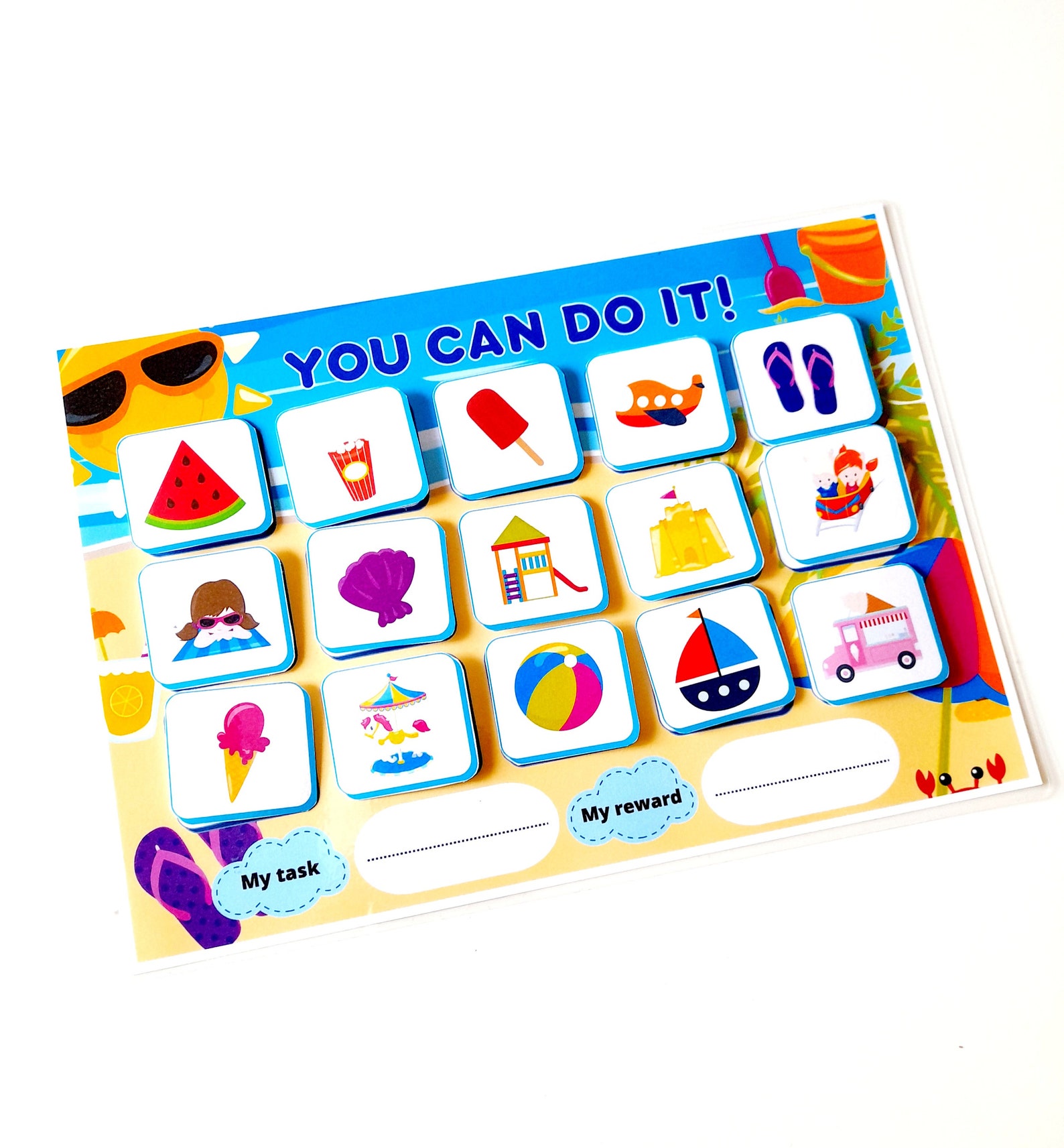 Summer Reward Chart Printable Behavior Chart Responsibility - Etsy